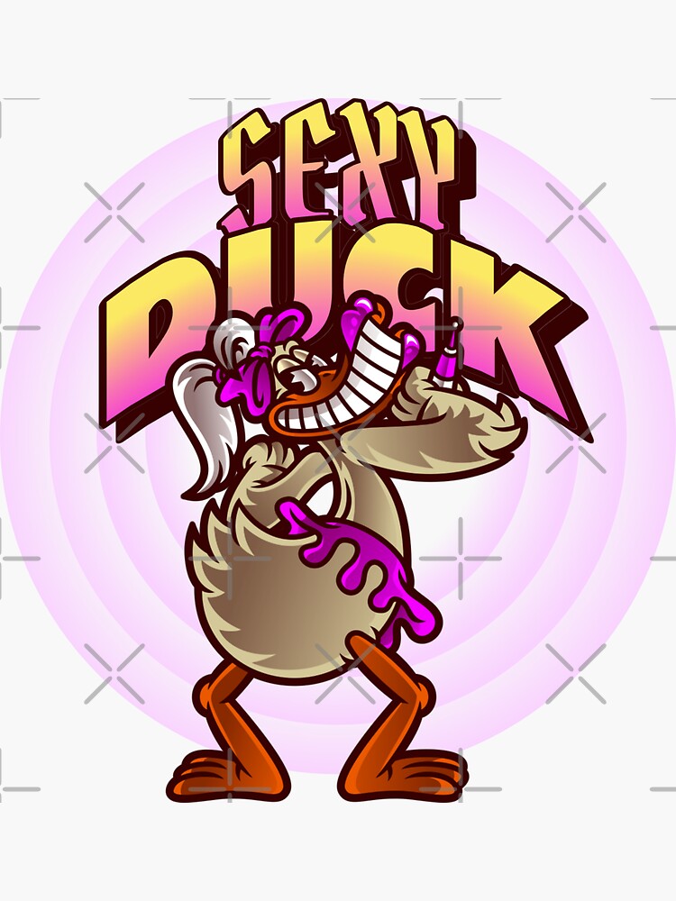 Sexy Duck Sticker By Lordapoth Redbubble