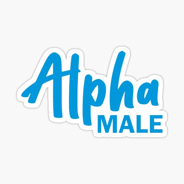 "Alpha male. Design for special guys " Sticker for Sale by OkiDokiARTY ...