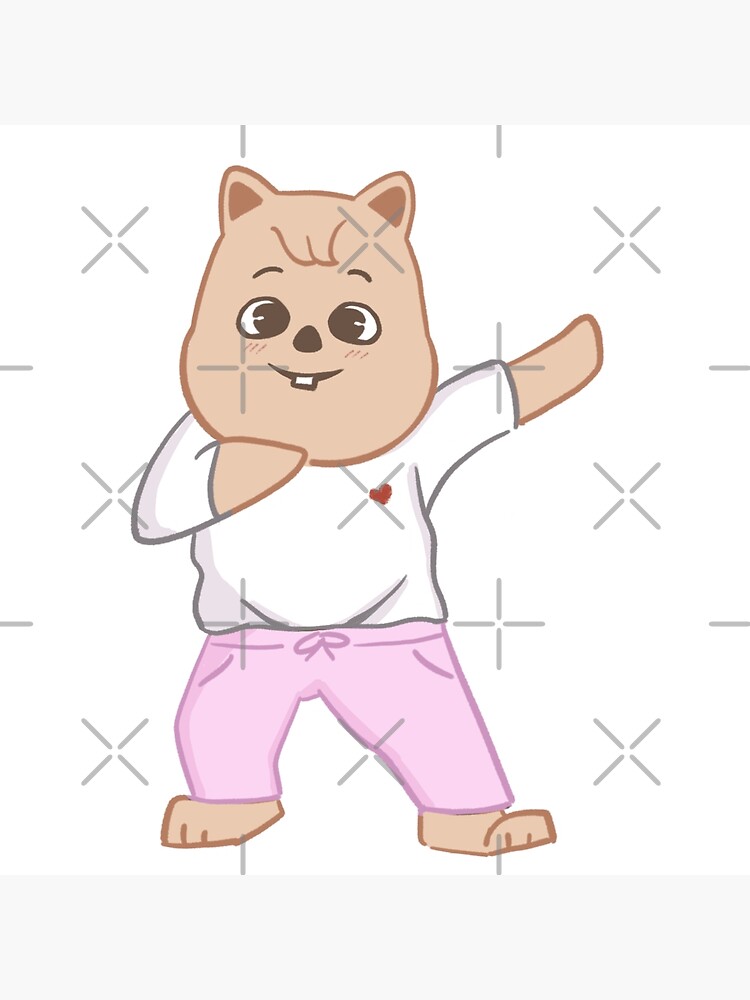 "SKZOO Han - Han Quokka - Sports Day Strawberry Kids" Art Print by ...