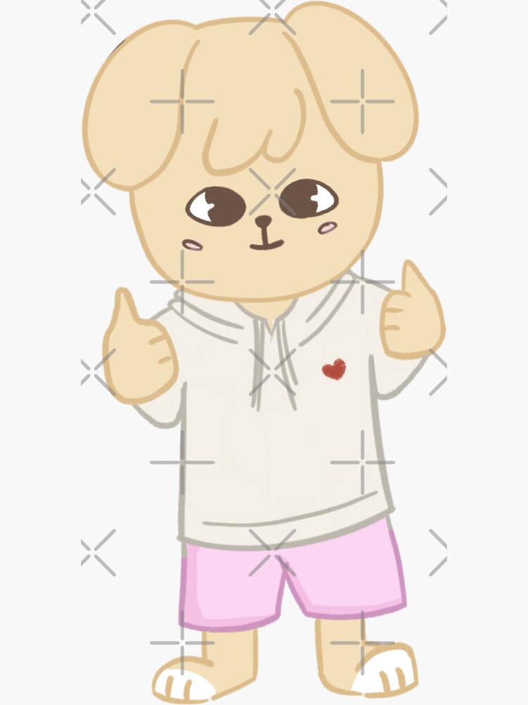 Pegatina «SKZOO Seungmin - PuppyM - Día del deporte Strawberry Kids» de ...