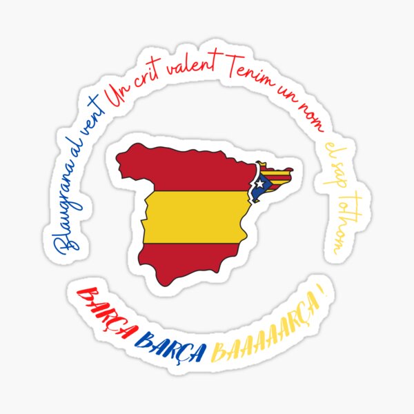 "Visca Barca" Sticker for Sale by EzeGuitachi | Redbubble