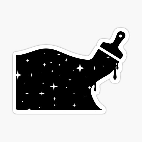 "Painting Stars" Sticker by amandartwork | Redbubble