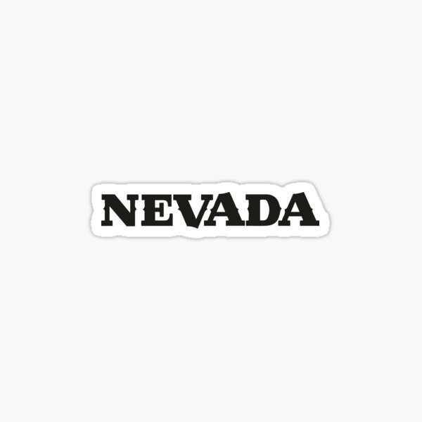 "The Nevada License (Design from Nevada Vehicle License plate)" Sticker ...