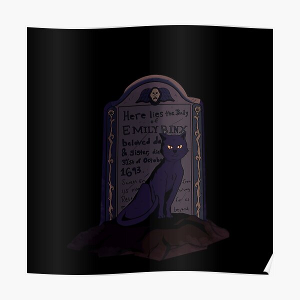 "Emily Binx Gravestone" Poster for Sale by cam-doodles | Redbubble
