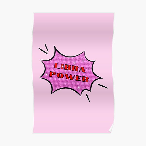 "libra power glitter comics" Poster for Sale by mileyyoung | Redbubble