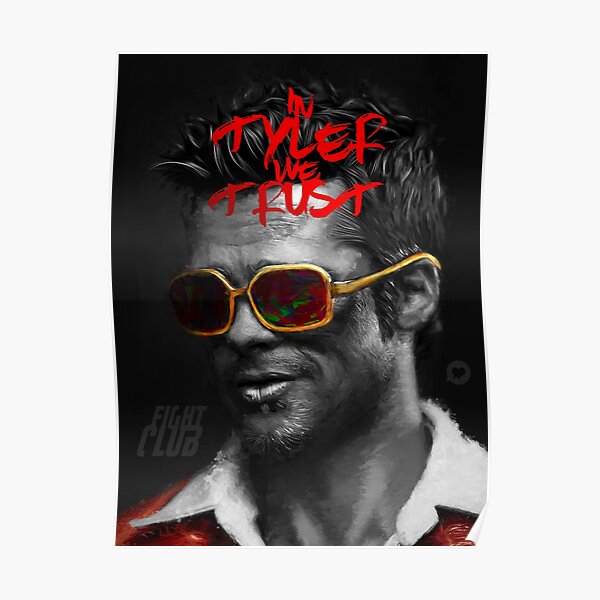 Póster «Tyler Durden - Ilustración» de kaethor | Redbubble