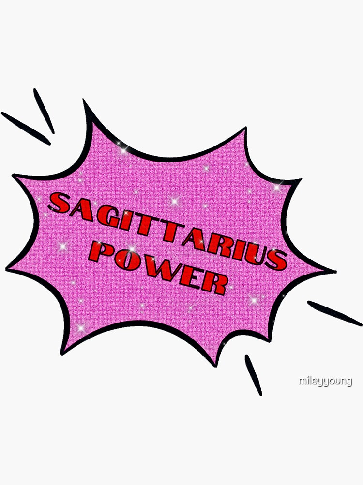 "sagittarius power glitter comics" Sticker for Sale by mileyyoung ...