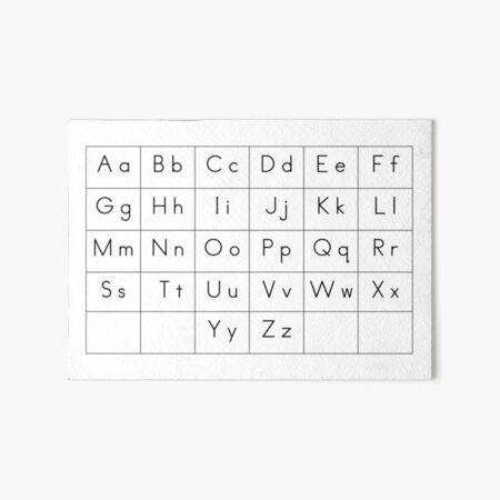"ABC print Uppercase and lowercase alphabet writing chart" Art Board ...