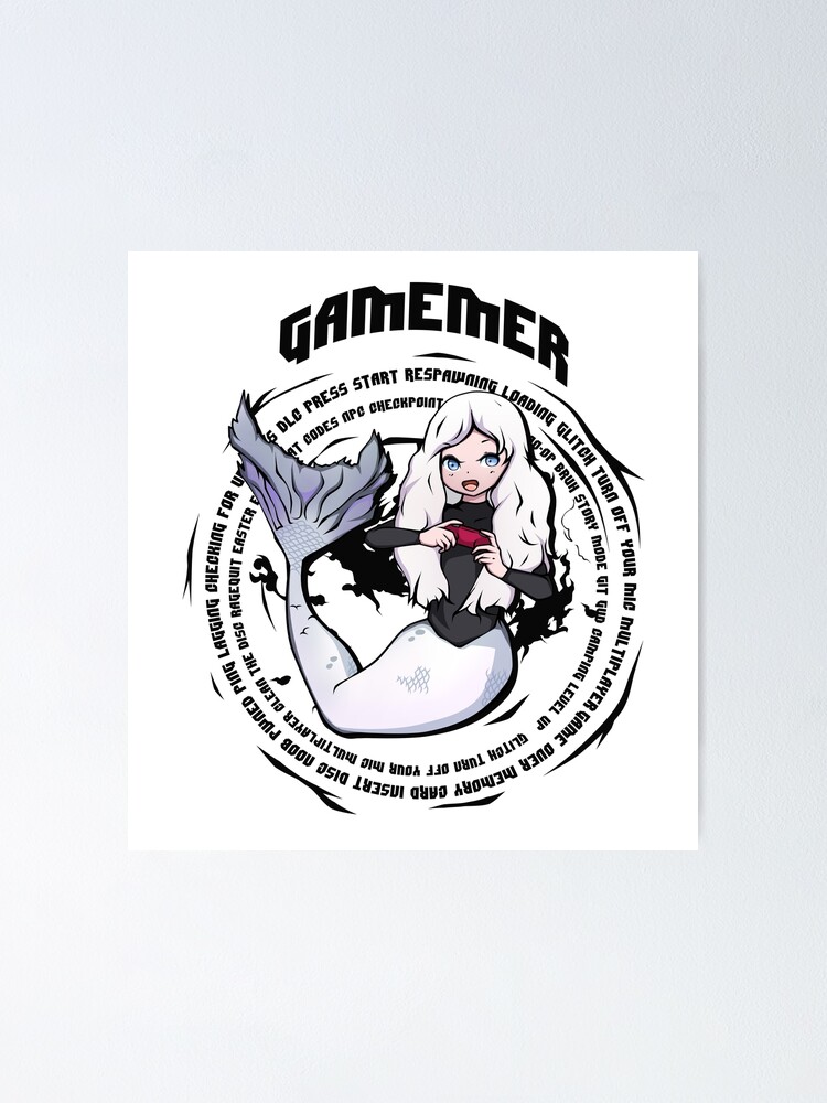 "GameMer (Mermaid Gamer) || Mermaid Playing Video Games (with popular ...