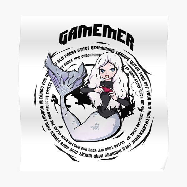 "GameMer (Mermaid Gamer) || Mermaid Playing Video Games (with popular ...