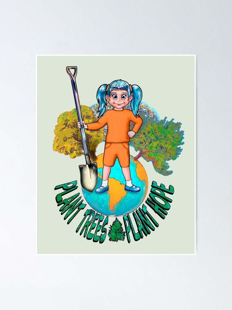 "Plant trees Plant hope" Poster for Sale by saf-saf | Redbubble