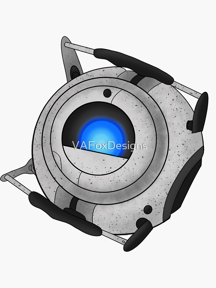 "Portal 2: Wheatley " Sticker for Sale by VAFoxDesigns | Redbubble
