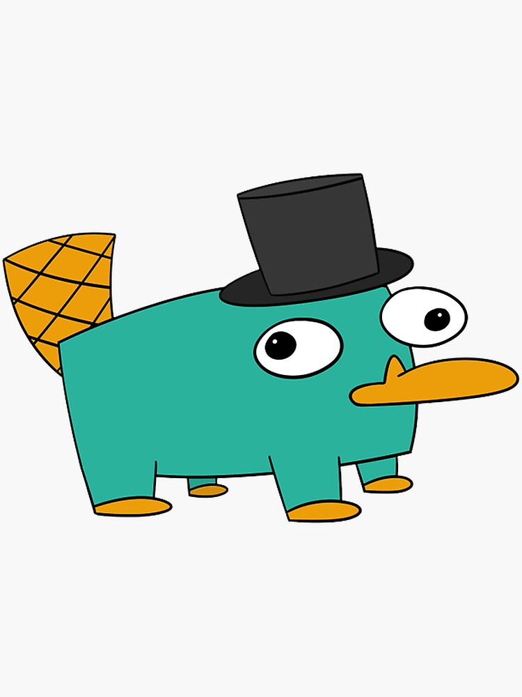 Pegatina «Perry el ornitorrinco» de CheeseArt | Redbubble