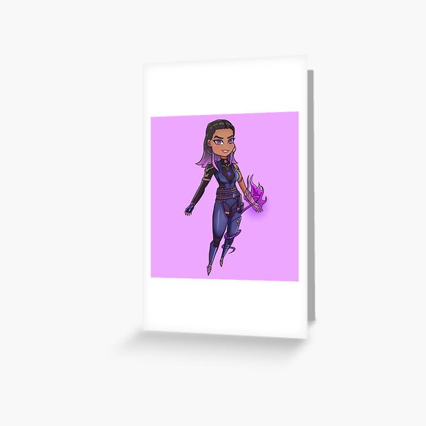 Valorant Agent Reyna Greeting Cards | Redbubble