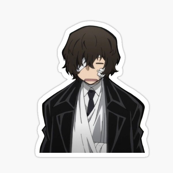 "Dazai Osamu" Sticker for Sale by kellylin5 | Redbubble