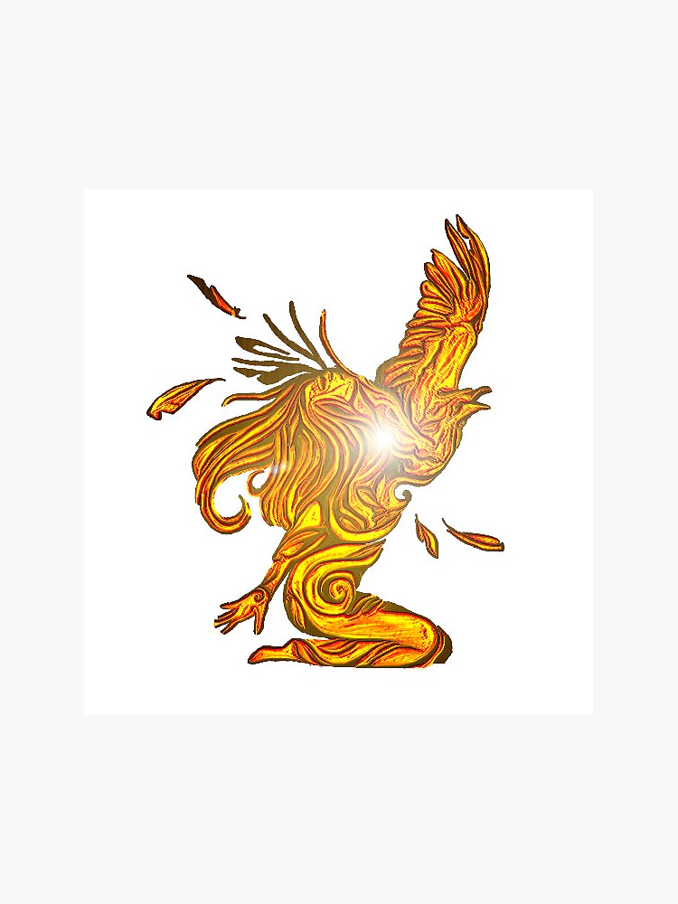 "Phoenix Rising" Sticker for Sale by Ducky988 | Redbubble
