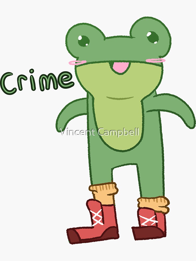 "Crime Frog" Sticker for Sale by V1nny64 | Redbubble