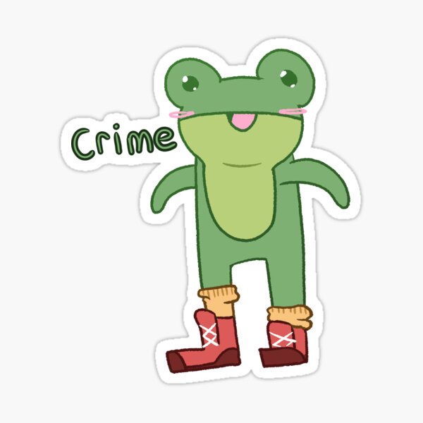 "Crime Frog" Sticker for Sale by V1nny64 | Redbubble