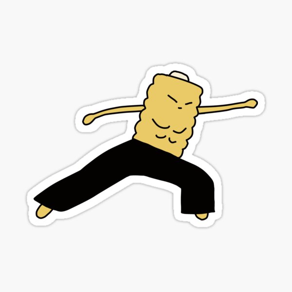 "Corn Fu Pose" Sticker for Sale by line-on-line | Redbubble