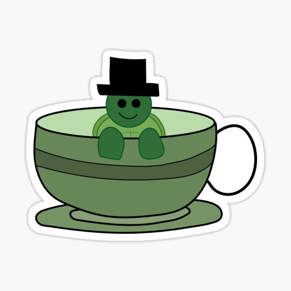 "Tiny Tim Tea Cup" Sticker for Sale by NDewar | Redbubble