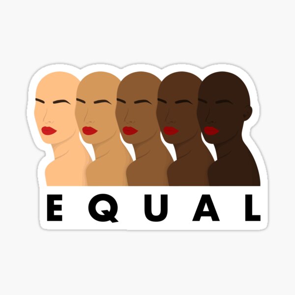 "Equal" Sticker for Sale by cre8todon8 | Redbubble
