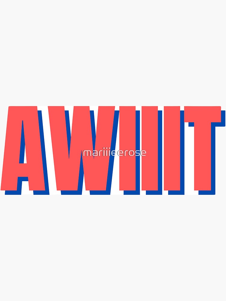 "Awit sticker" Sticker by mariiieerose | Redbubble