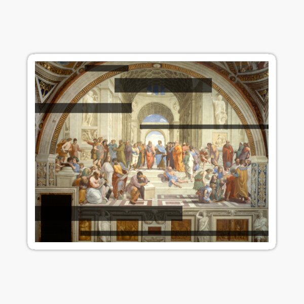 "The School of Athens Modernized" Sticker for Sale by kebenson | Redbubble
