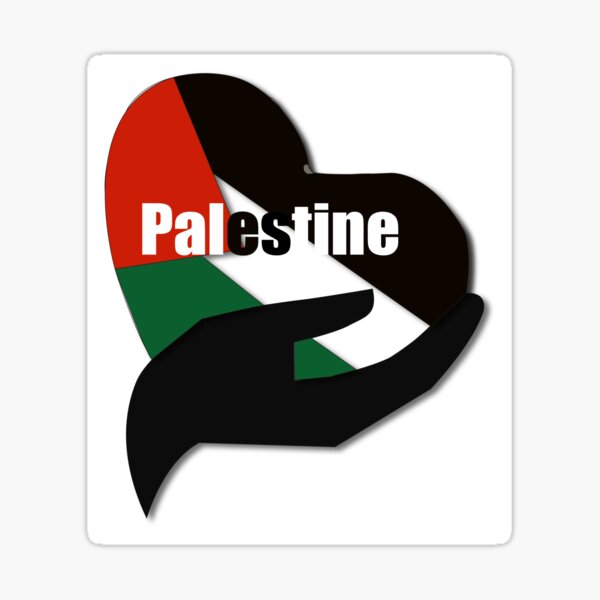 "SAVE PALESTINE- palestine under attack - we love palestine" Sticker ...