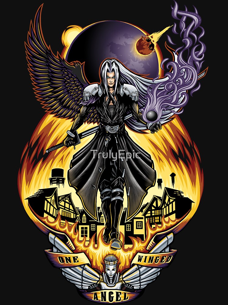"One Winged Angel" Essential T-Shirt for Sale by TrulyEpic | Redbubble