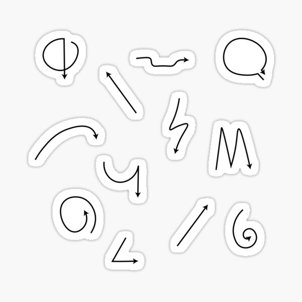 "Wand Movements" Sticker for Sale by sabinako | Redbubble