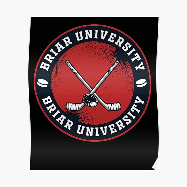 "Briar University Hockey" Poster for Sale by VixelArt | Redbubble