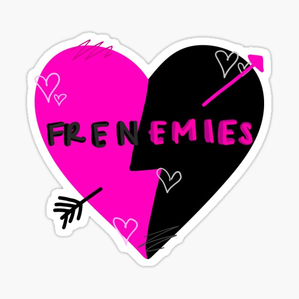 "Frenemies heart" Sticker for Sale by emroccs | Redbubble