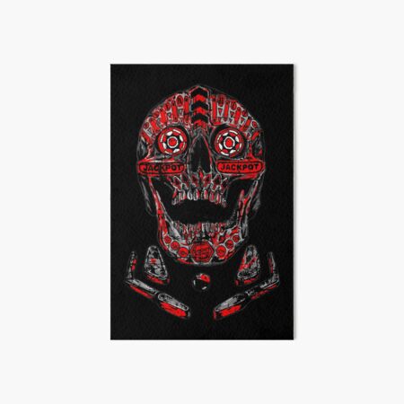 "Pinball Skull" Art Board Print by Deadlycustom | Redbubble