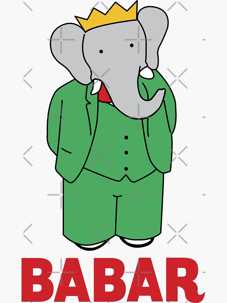 "Babar" Sticker for Sale by Sandra-store | Redbubble