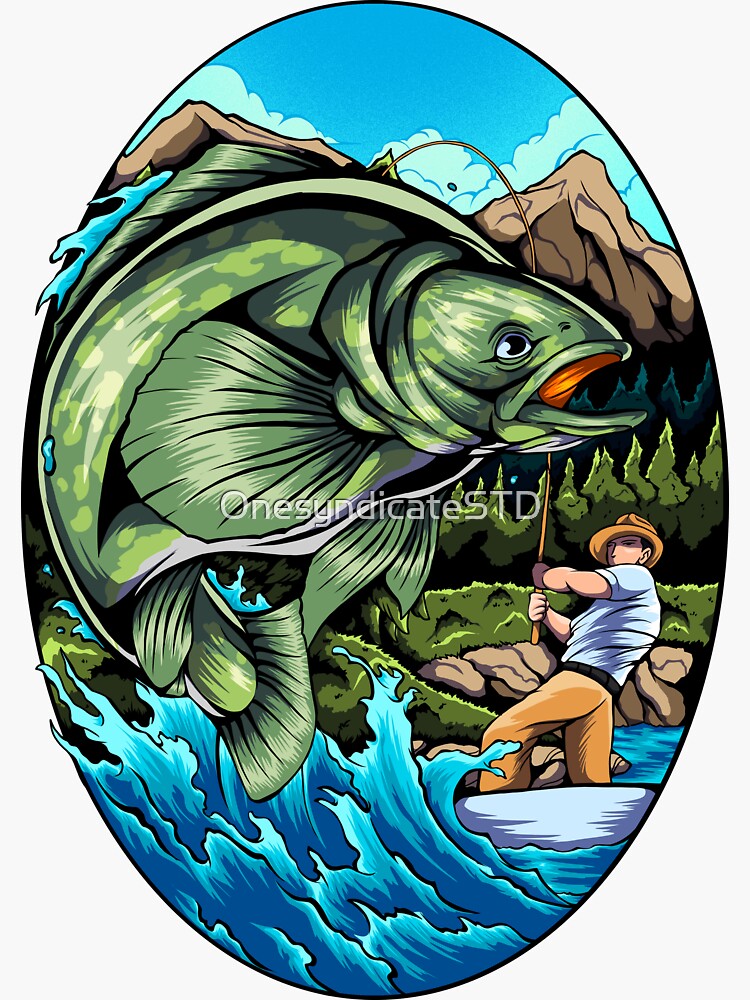 "Murray Cod" Sticker for Sale by OnesyndicateSTD | Redbubble
