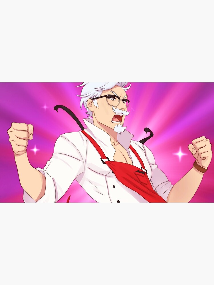 "Colonel Sanders" Sticker for Sale by snakeyostrich | Redbubble