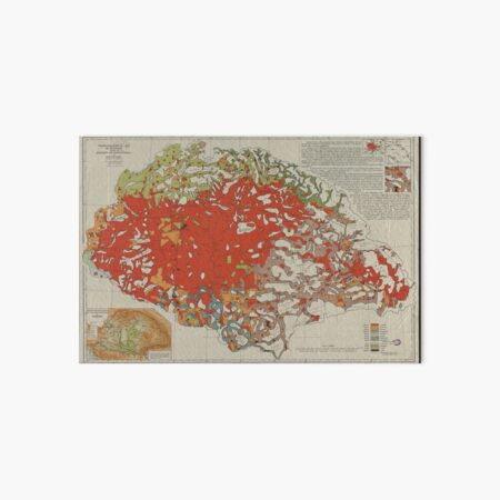 Lámina rígida «Mapa etnográfico de Hungría basado en la densidad de ...