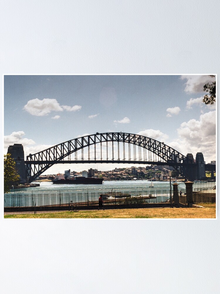 "Sydney Harbour Bridge 1984" Poster for Sale by blackadder | Redbubble