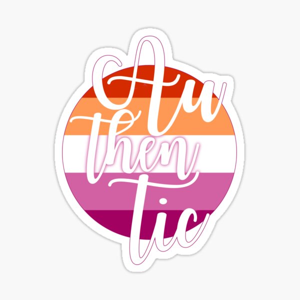 Authentic Lesbian Pride Flag Design Sticker For Sale By Gerhanj