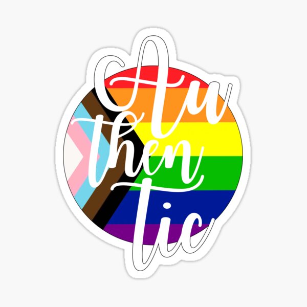 Authentic Lgbtqia Pride Flag Design Sticker For Sale By Gerhanj