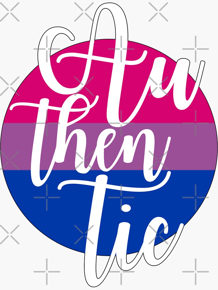 Authentic Bi Pride Flag Design Sticker For Sale By Gerhanj Redbubble