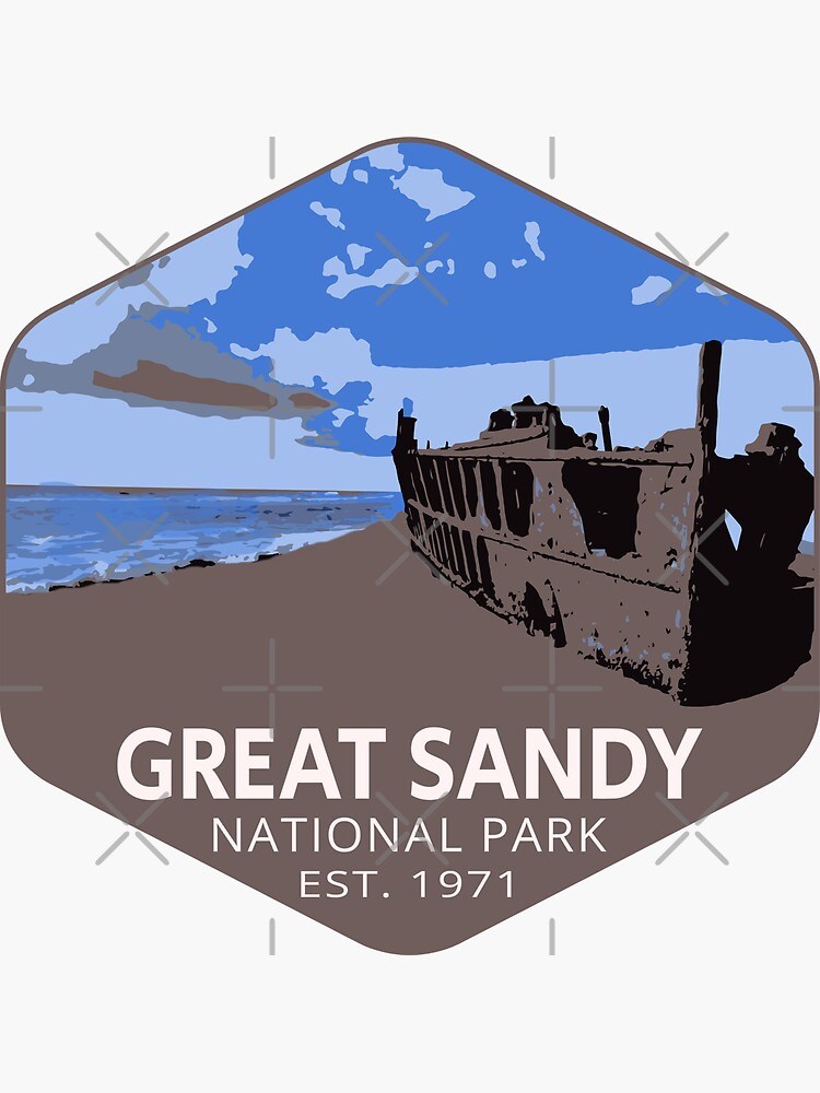 "Great Sandy National Park Fraser Island" Sticker for Sale by Home ...