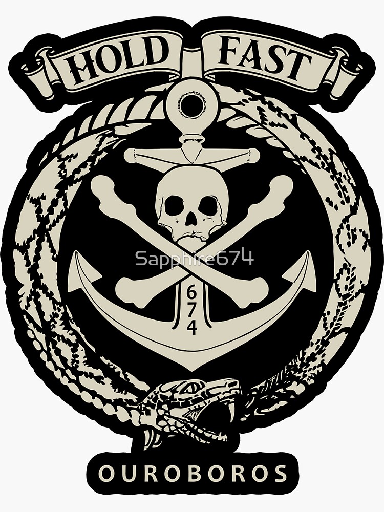 "Pirate : Hold Fast" Sticker for Sale by Sapphire674 | Redbubble