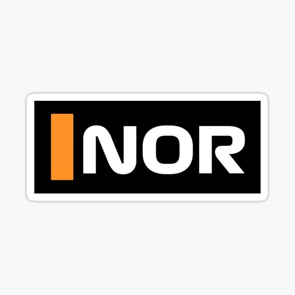 "Lando Norris Driver Tag (McLaren)" Sticker for Sale by mpersonnel ...