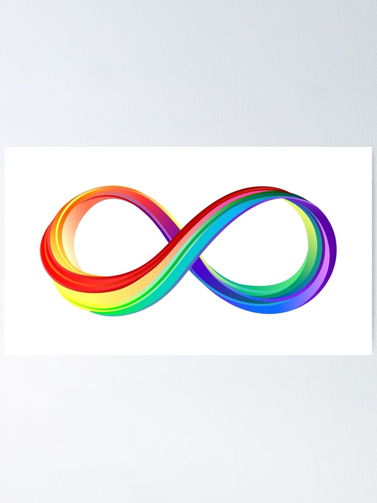 "Layered Rainbow Infinity Symbol" Poster for Sale by Blackmoon9 | Redbubble