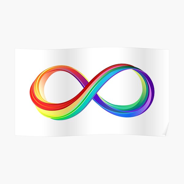 "Layered Rainbow Infinity Symbol" Poster for Sale by Blackmoon9 | Redbubble