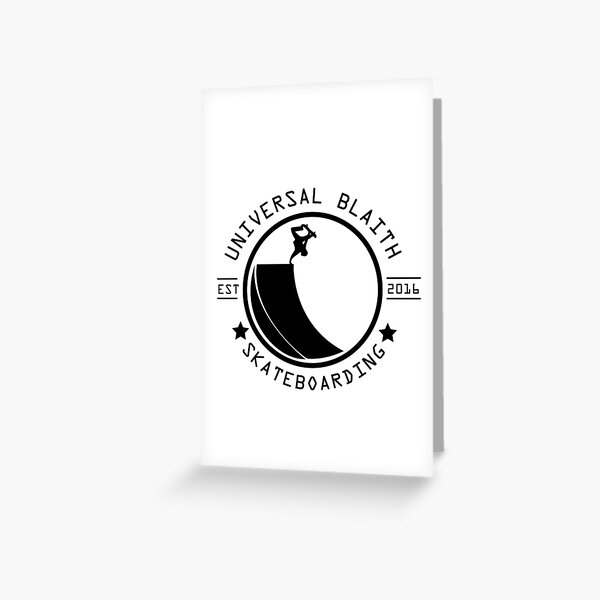 "Blaith skateboarding logo" Greeting Card by PackleaderUB | Redbubble