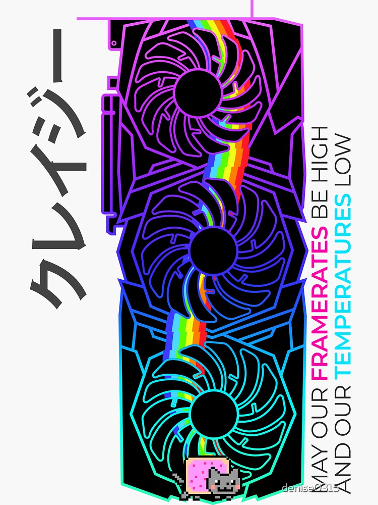 "GPU RGB Graphics Card" Sticker for Sale by denise0315 | Redbubble