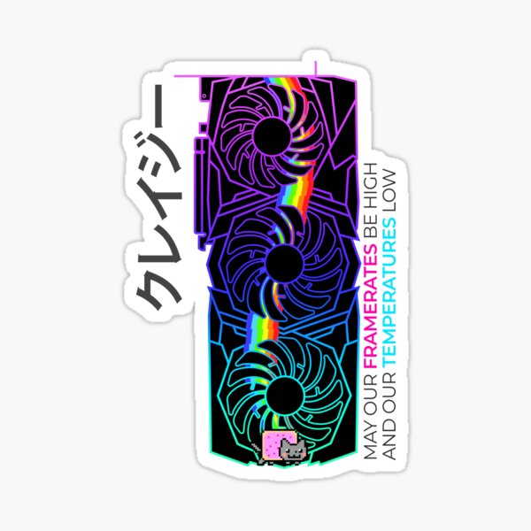 "GPU RGB Graphics Card" Sticker for Sale by denise0315 | Redbubble
