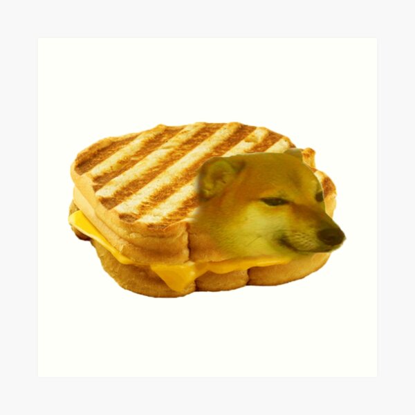 "Sandwich Cheems Meme" Art Print by Kuromiipwp | Redbubble